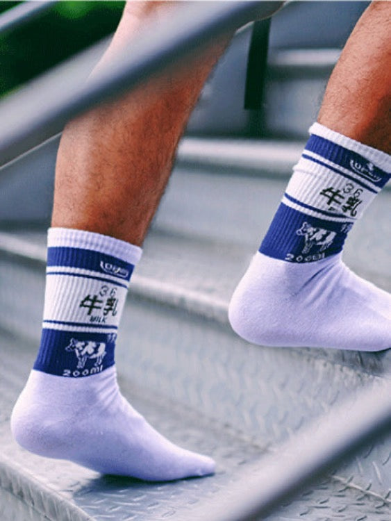 Milk Boy Chinese Characters Crew Socks - Socks - Sexy Socks For Gay Men ...